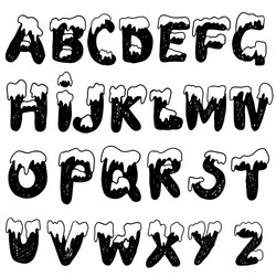 Gothic alphabet font Royalty Free Vector Image