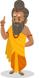 Dronacharya cartoon character Royalty Free Vector Image