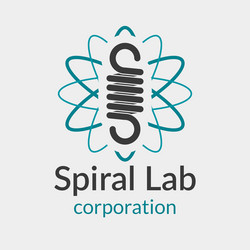 Coil metal steel spring logo icon Royalty Free Vector Image