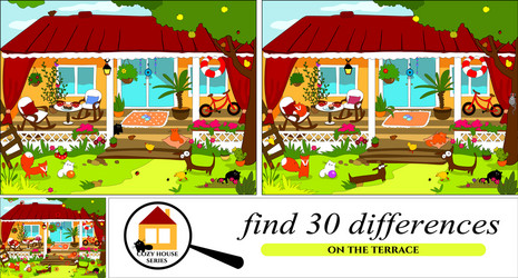 Find 30 differences Royalty Free Vector Image - VectorStock