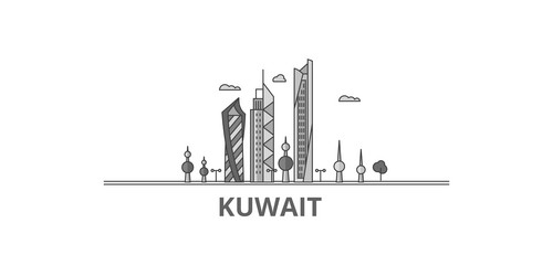 Kuwait City Skyline Silhouette Vector Images (over 110)