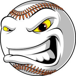 Baseball or softball laces stiching seams Vector Image