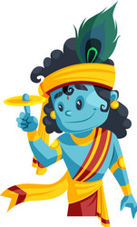 Lord krishna Royalty Free Vector Image - VectorStock