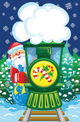 Santa Train Vector Images (over 1,200)
