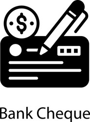 Bank check Royalty Free Vector Image - VectorStock