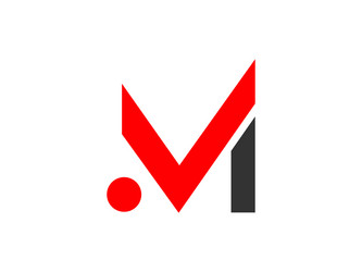 Meta m logo design modern Royalty Free Vector Image