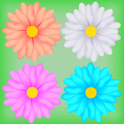 Four Flowers Vector Images (over 8,200)