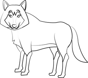 Cartoon Wolf Timber Vector Images (61)