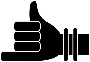 Pinky promise symbol Royalty Free Vector Image