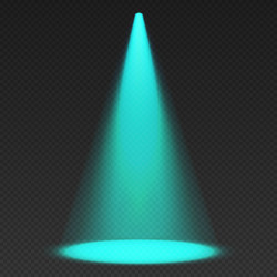 Stage limelight purple cone light from top Vector Image