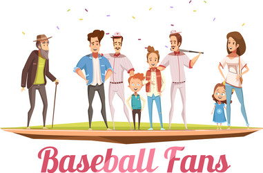 Family members with parents and kids on white Vector Image