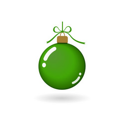 Green christmas ball Royalty Free Vector Image
