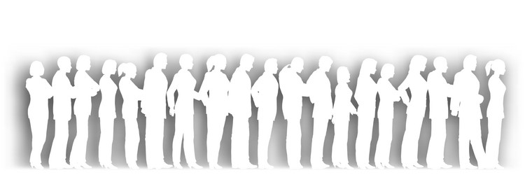 Queue Silhouette Vector Images (over 330)