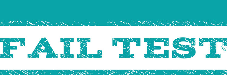 Test fail watermark stamp Royalty Free Vector Image