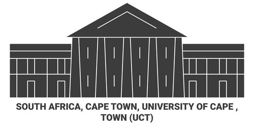 South africa cape town city hall Royalty Free Vector Image