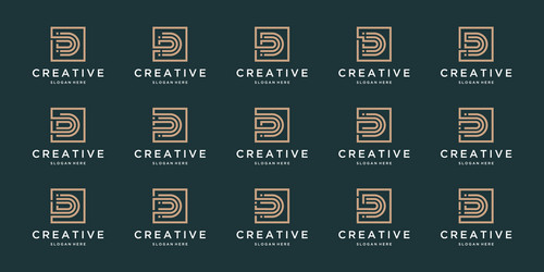 Stylish Font Letter D Vector Images (over 4,800)