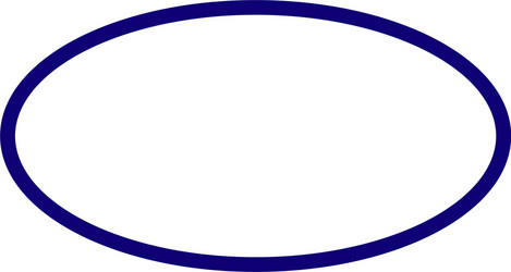 Double oval frame template Royalty Free Vector Image