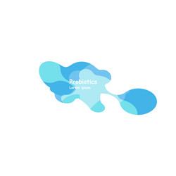 Probiotics bacteria design concept Royalty Free Vector Image