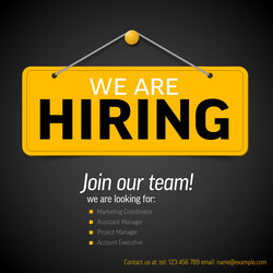 We are Hiring Post Vector Images (over 730)