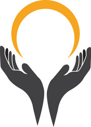 Care hand graphic design template isolated Vector Image