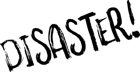 Disaster rubber stamp Royalty Free Vector Image