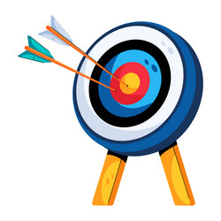 Archery game Royalty Free Vector Image - VectorStock