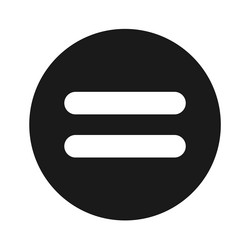 Equal icon set flat symbol Royalty Free Vector Image