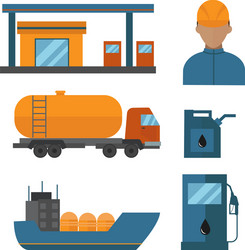 Oil and petroleum formation cartoon scheme Vector Image