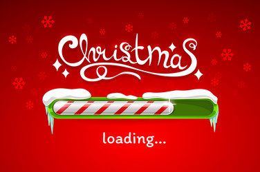 Christmas loading candy cane progress bar xmas Vector Image