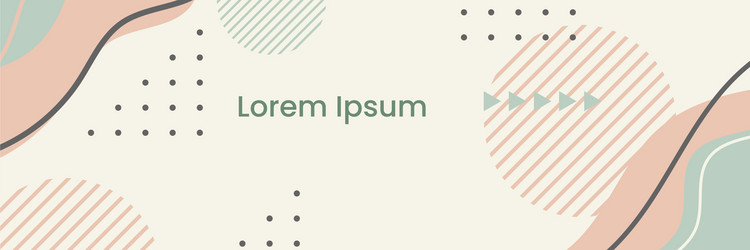 Abstract banner design web template horizontal Vector Image