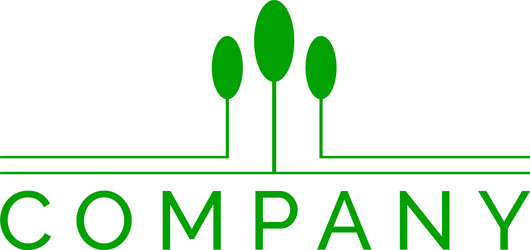 Green park logo eco park logo Royalty Free Vector Image