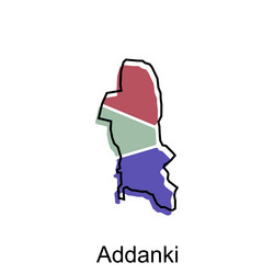 Map of beawar modern geometric map of india Vector Image