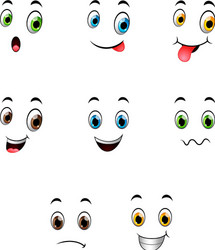Set of different emoticons Royalty Free Vector Image