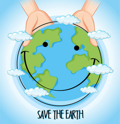 A polluted earth icon Royalty Free Vector Image