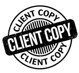 Client copy rubber stamp Royalty Free Vector Image