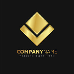 Luxury and elegant gold logo design for your Vector Image