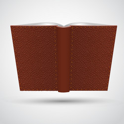 Leather book Royalty Free Vector Image - VectorStock