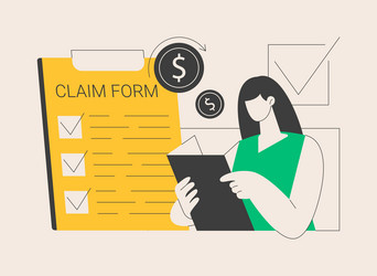 Claim your documents abstract concept Royalty Free Vector