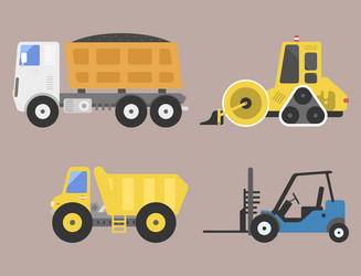 Dump truck construction delivery Royalty Free Vector Image