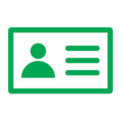 Green user icon Royalty Free Vector Image - VectorStock