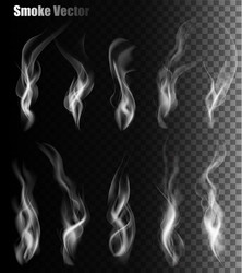 Smoke effect realistic traces in air from Vector Image