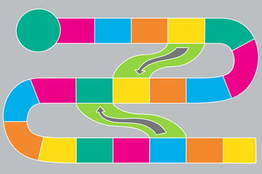 Colorful board game template Royalty Free Vector Image