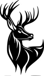 Dear - black and white isolated icon Royalty Free Vector