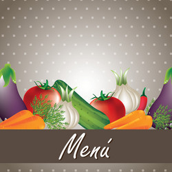 Vegetables vertical background Royalty Free Vector Image