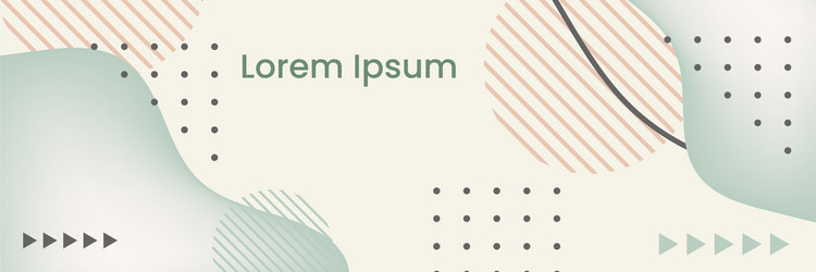 Abstract banner design web template horizontal Vector Image