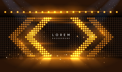Led light screen background wall stage show panel Vector Image