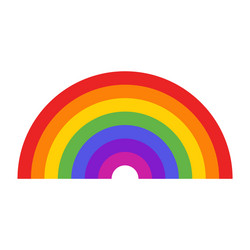 Classic rainbow seven colors isolated Royalty Free Vector