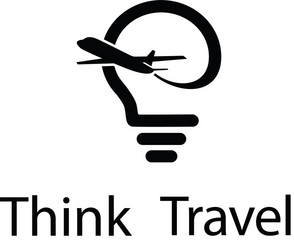 Think travel Royalty Free Vector Image - VectorStock