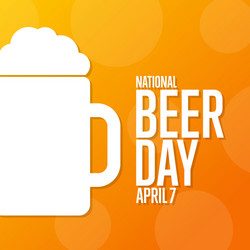 International beer day holiday concept template Vector Image
