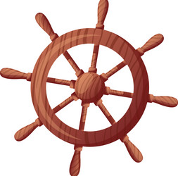 Ship rudder sketch hand drawn Royalty Free Vector Image